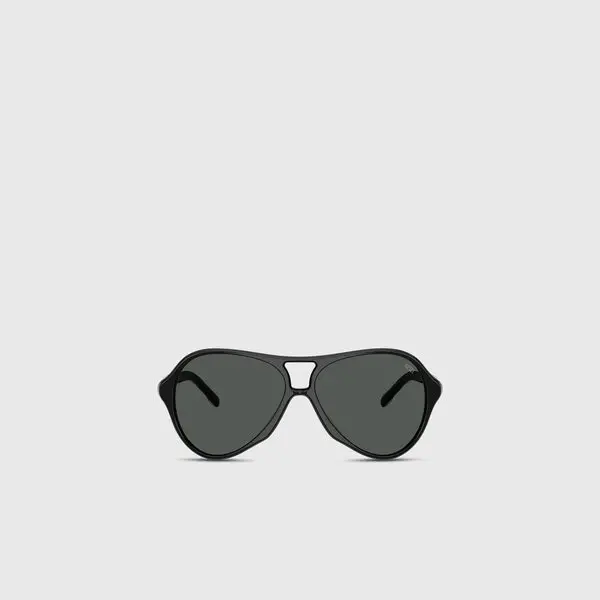 DIESEL® Aviator Sunglasses With Acetate Construction - Black