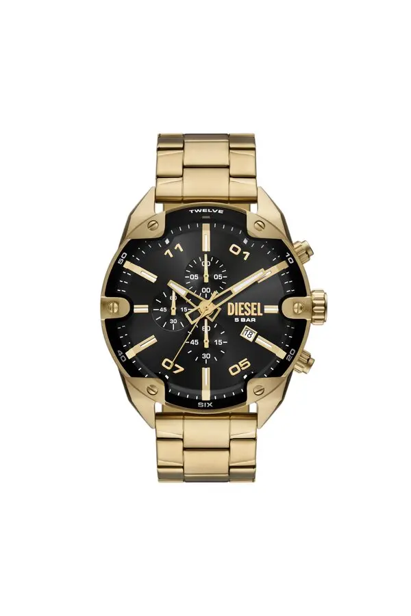 DIESEL® Stainless Steel Chronograph Watch - Gold