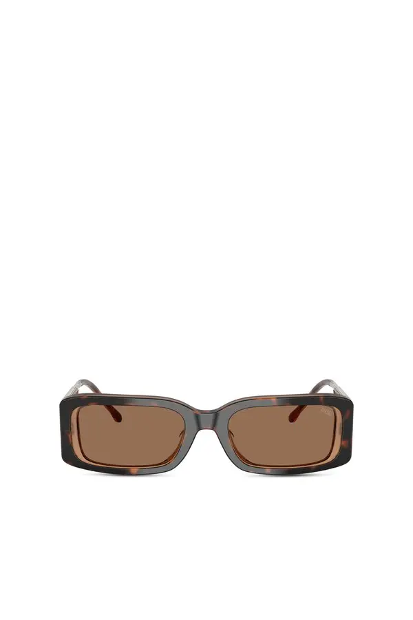 DIESEL® Rectangular Acetate And Metal Sunglasses - Brown