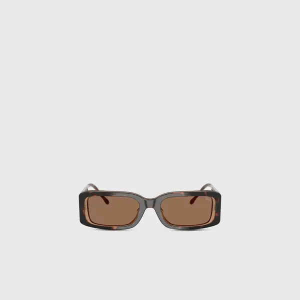 DIESEL® Rectangular Acetate And Metal Sunglasses - Brown