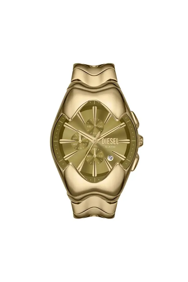 DIESEL® Mercurial Chronograph Stainless Steel Watch - Gold