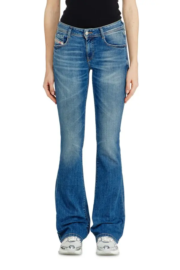 DIESEL® D-ebbey Bootcut Jeans Low Waist, Medium Wash - Blue