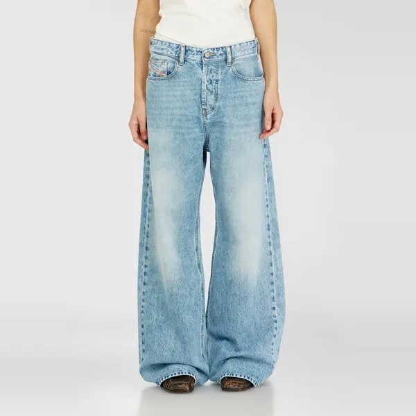 DIESEL® D-sire 1996 Relaxed Low-waist Wide-leg Jeans - Blue