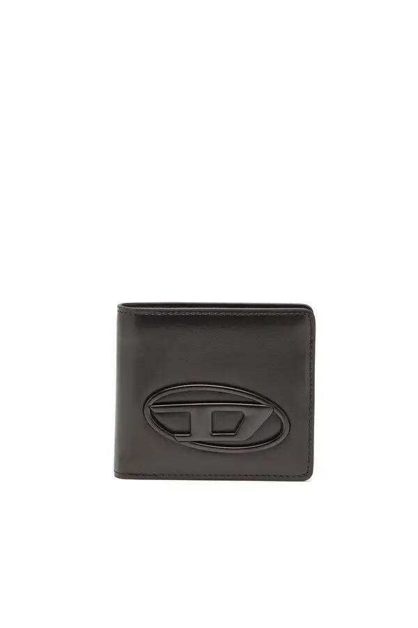 DIESEL® Bi-fold Wallet In Leather - Black