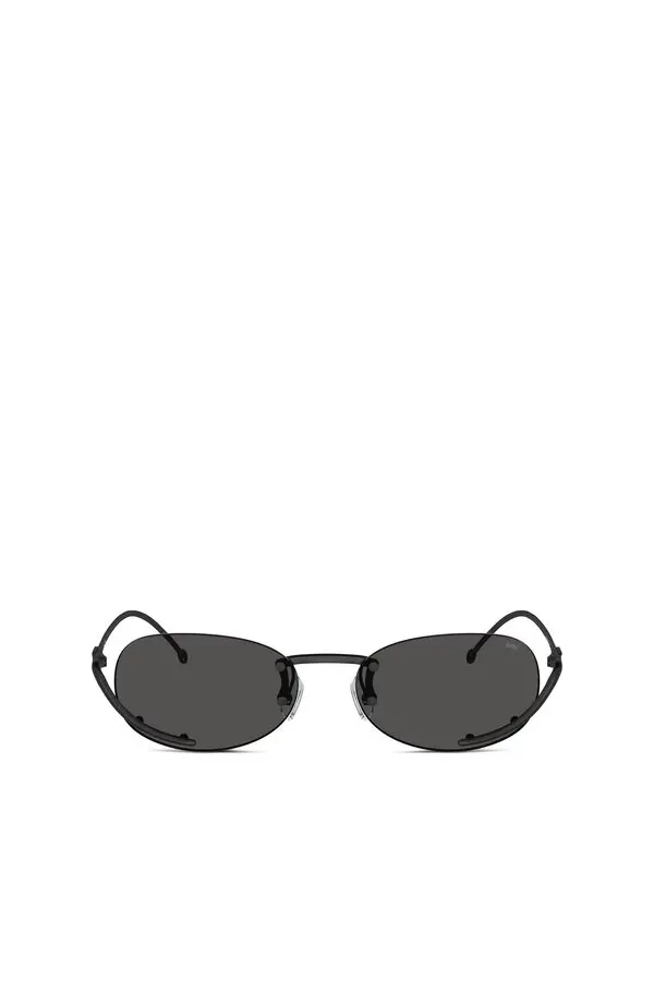 DIESEL® Oval Metal Sunglasses - Black
