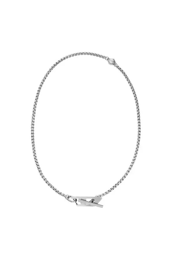 DIESEL® Stainless Steel Chain Necklace - Silver
