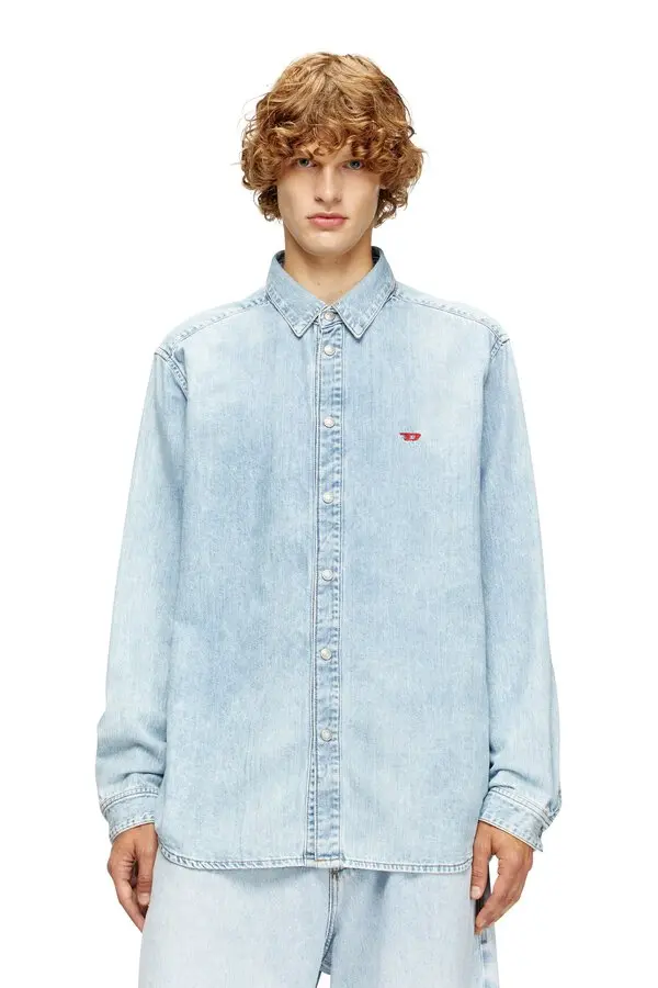 DIESEL® Shirt In Denim - Blue