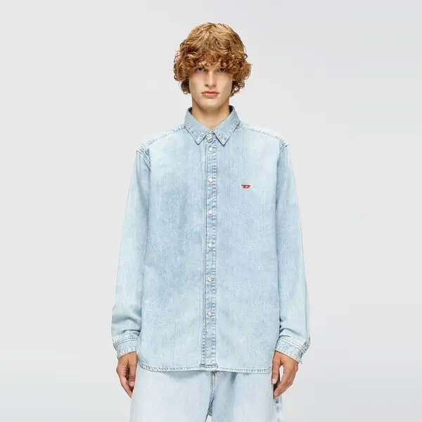 DIESEL® Shirt In Denim - Blue