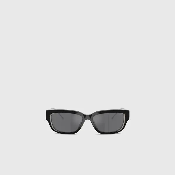 DIESEL® Rectangular Acetate And Metal Sunglasses - Grey