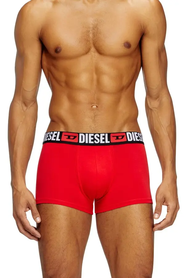 DIESEL® Three-pack Of All-over Logo Waist Boxers - Multicolor