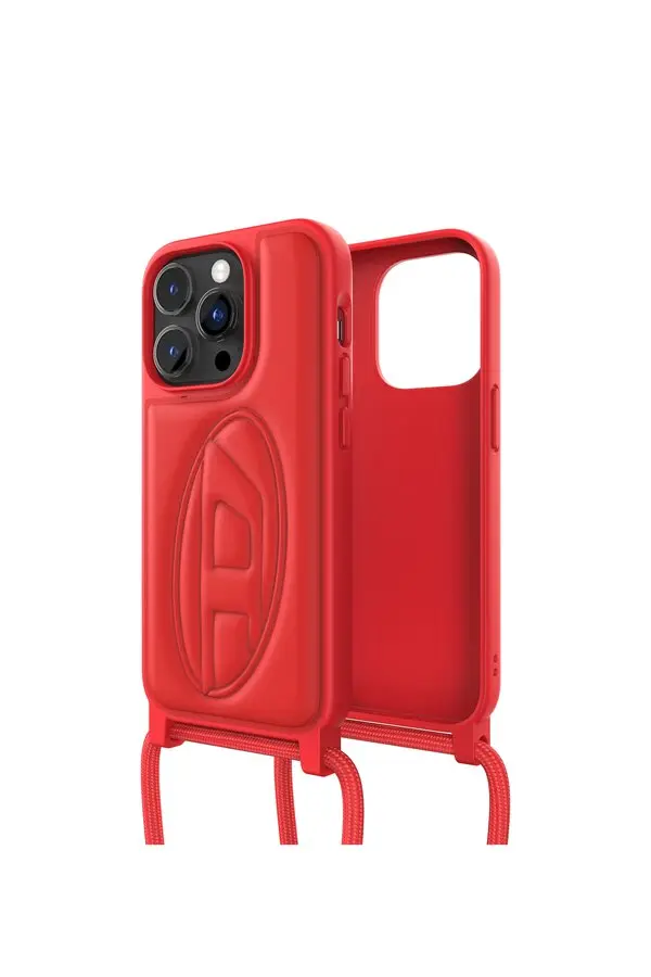 DIESEL® Necklace Case Oval D For I Phone 14 Pro - Red