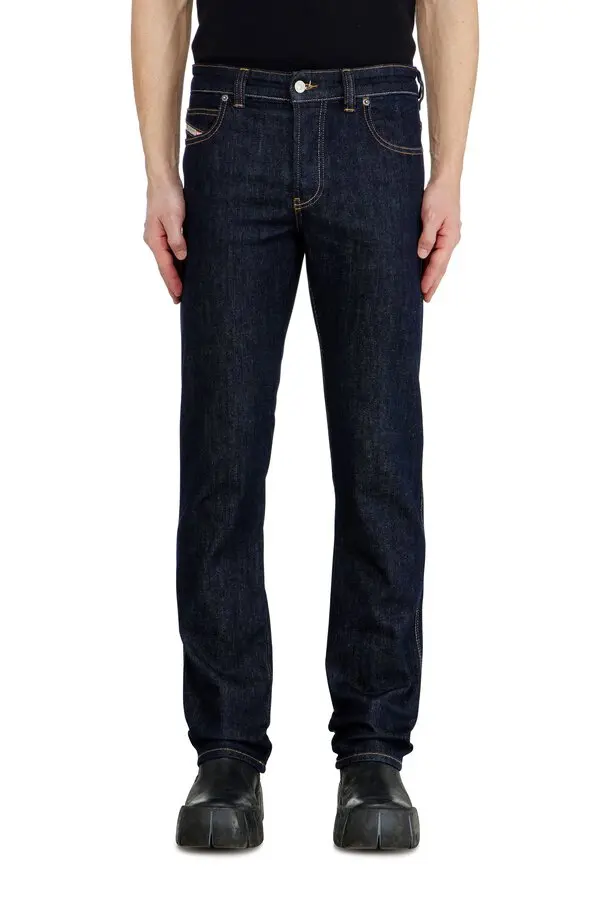 DIESEL® Slim Fit Dark Wash Button Fly Jeans - Blue
