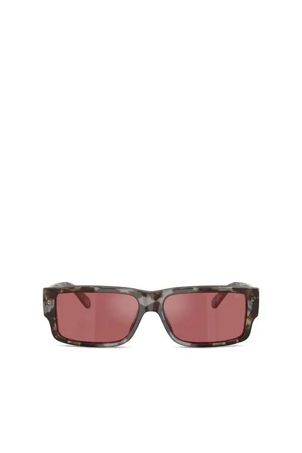 DIESEL® Rectangle Acetate Sunglasses - Red