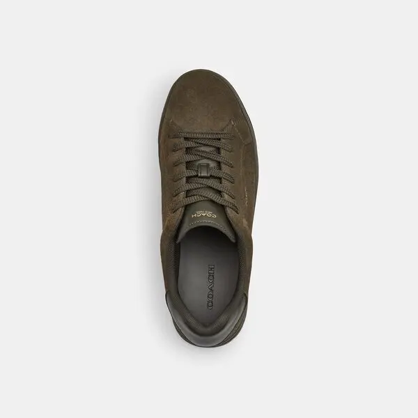 COACH OUTLET Coach High Line Suede And Leather Low Top Sneakers - Olive