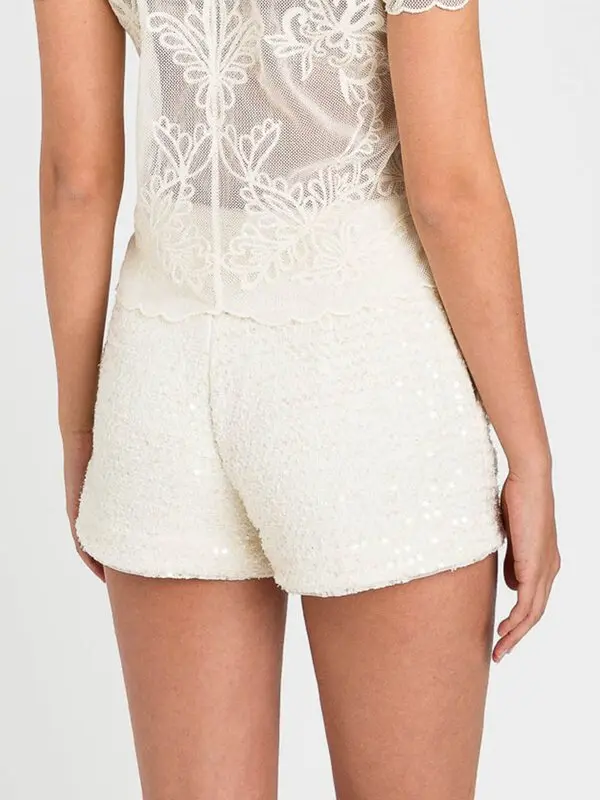 TWINSET Sequin Embellished Shorts