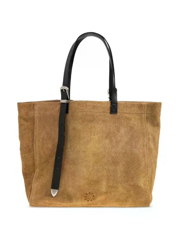 ALLSAINTS Haven Buckle-detail Tote Bag - Brown