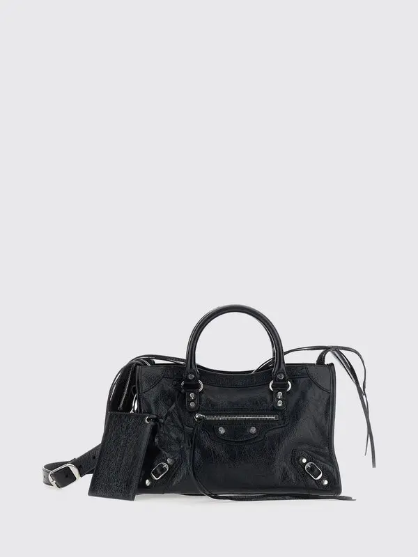 Balenciaga Le City Arena Leather Bag - Black
