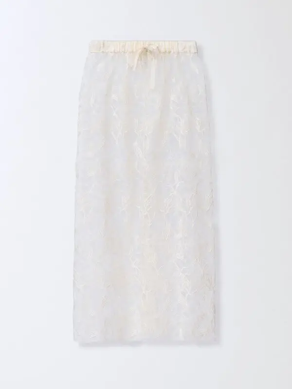 Fabiana Filippi Lace Midi Skirt