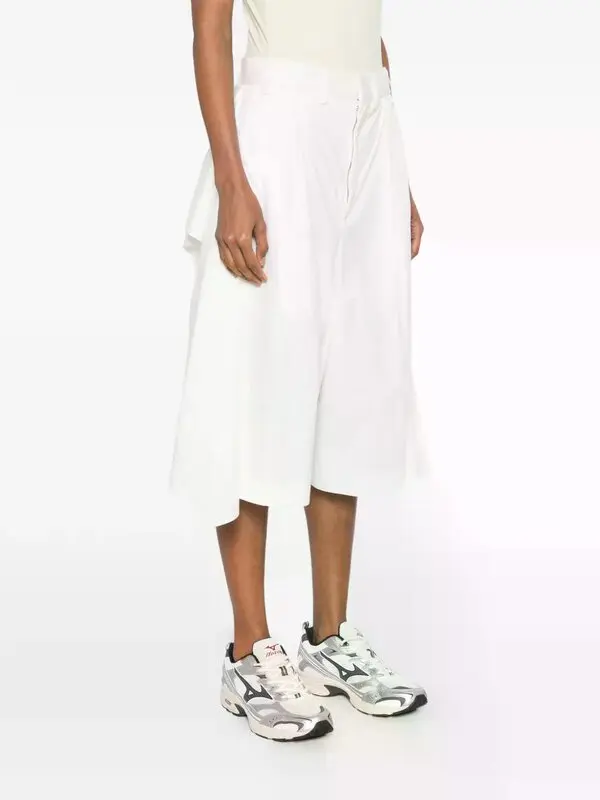 HED MAYNER Pleated Draped-panel Shorts