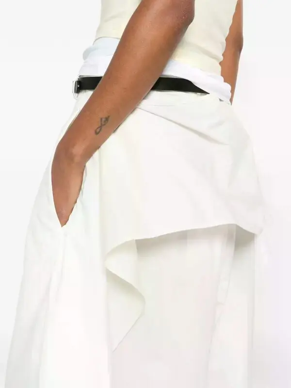 HED MAYNER Pleated Draped-panel Shorts