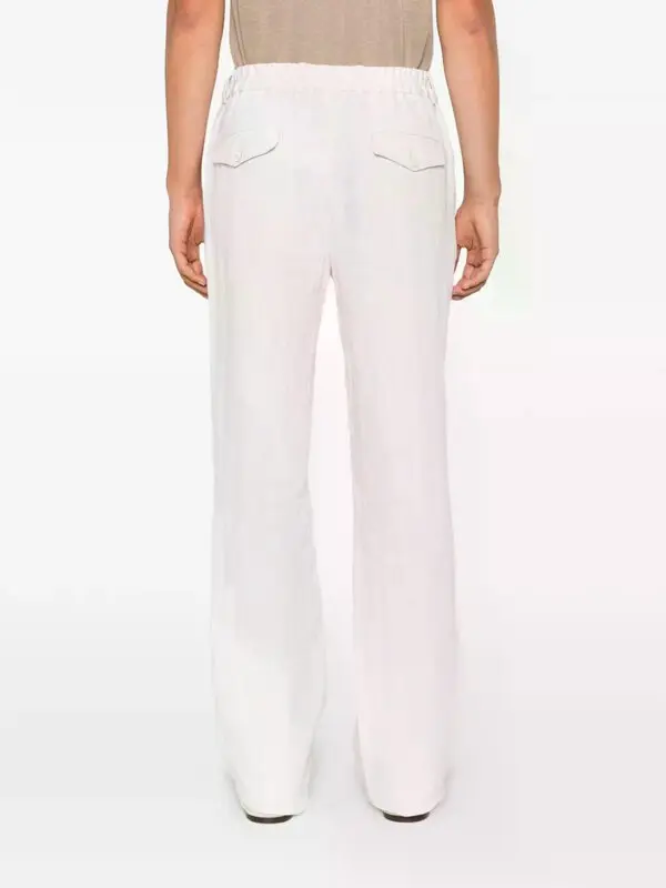 Incotex Elasticated Waist Linen Trousers