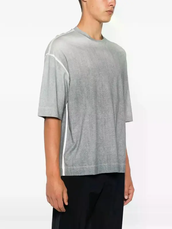 Emporio Armani Ombré-effect Logo-plaque T-shirt