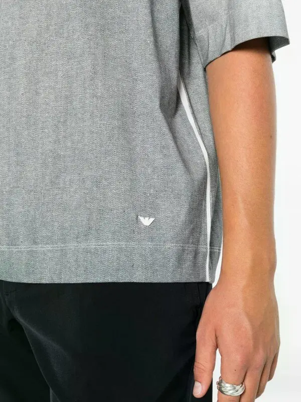 Emporio Armani Ombré-effect Logo-plaque T-shirt