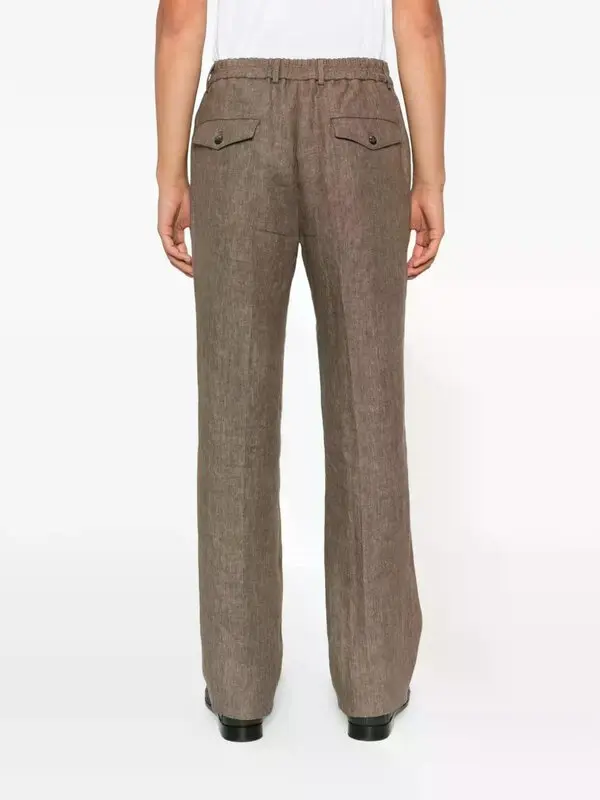 Incotex Slub Texture Elasticated Waistband Trousers