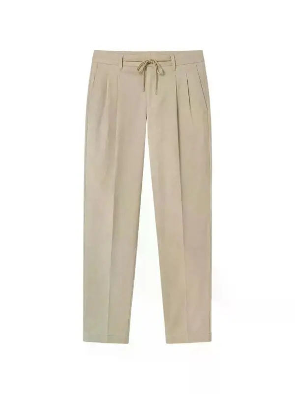 MANUEL RITZ Pleated Drawstring-waist Trousers - Neutrals
