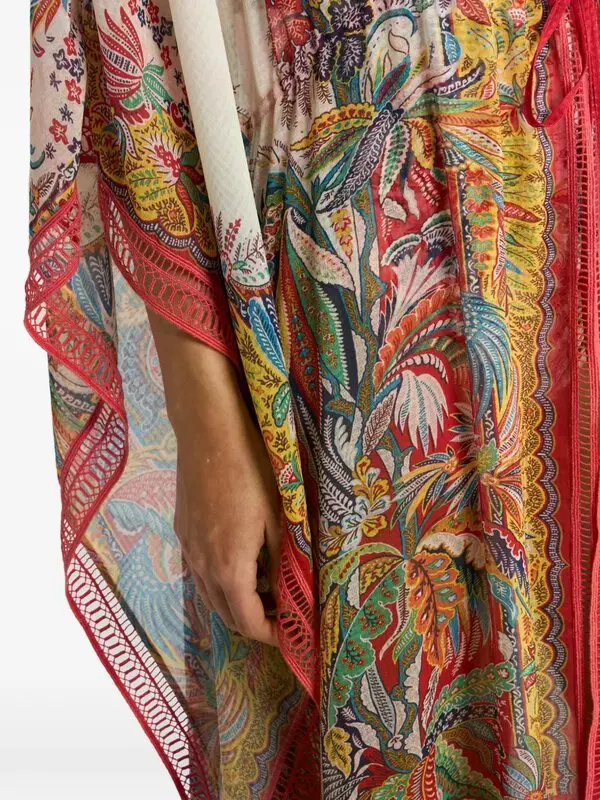 Etro Paisley-print Fringed Midi Dress