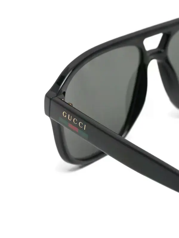 Gucci Double-bridge Pilot-frame Sunglasses