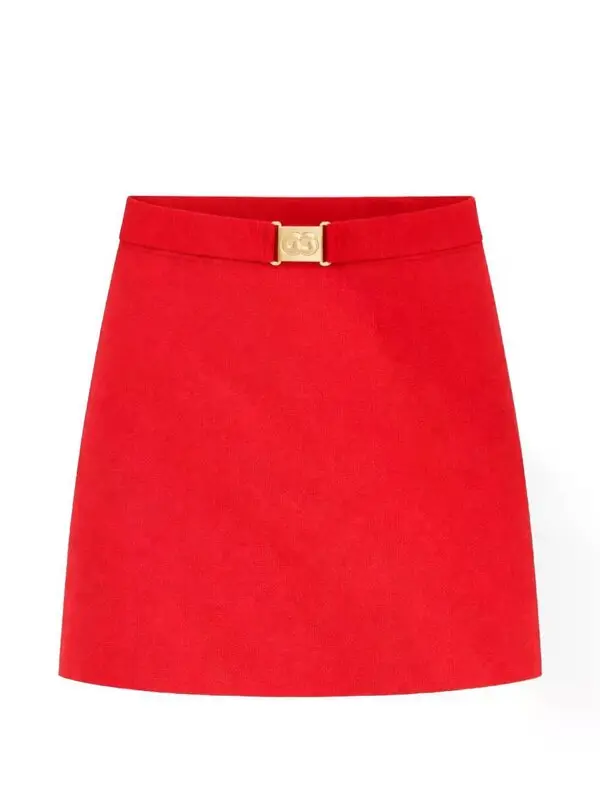 Cult Gaia Amoret Logo-buckle Skirt