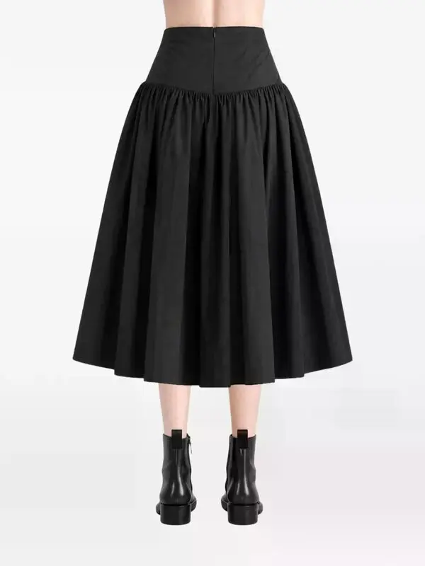 AMOMENTO Gathered A-line Skirt