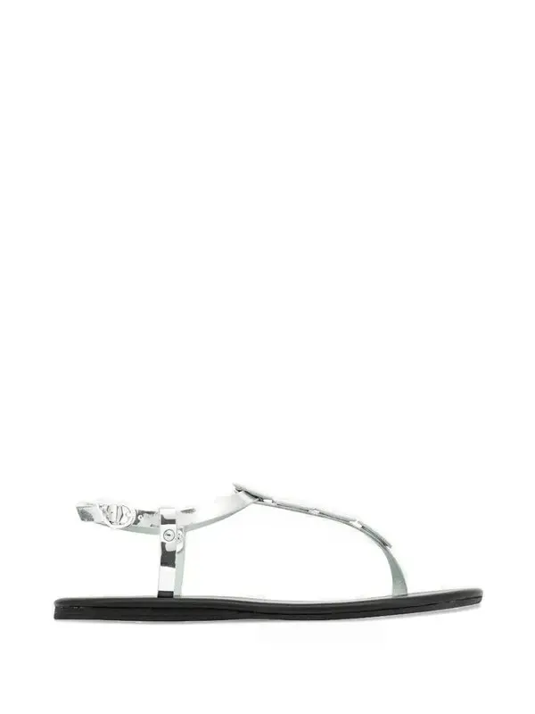 ANCIENT GREEK SANDALS Ilida Flat Sandals - Silver