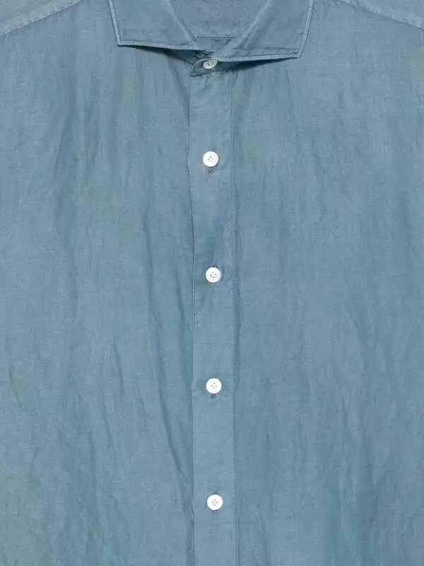 FINAMORE 1925 Spread-collar Button-up Shirt