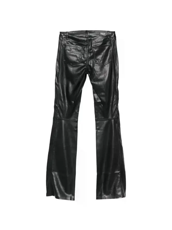 REPLAY Zip-detail Leather Trousers