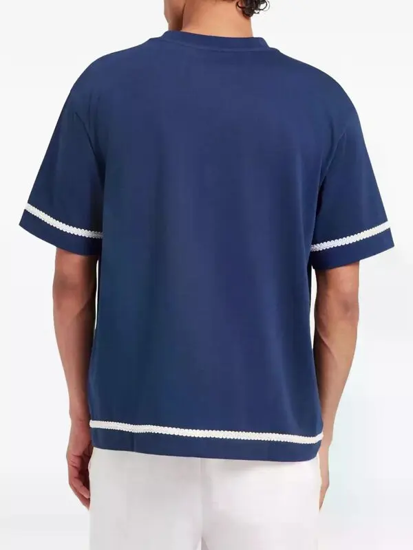 CHE Flores Embroidered-pocket T-shirt