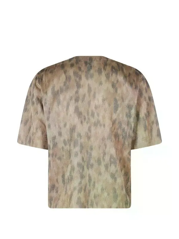 GANNI Leopard-print T-shirt