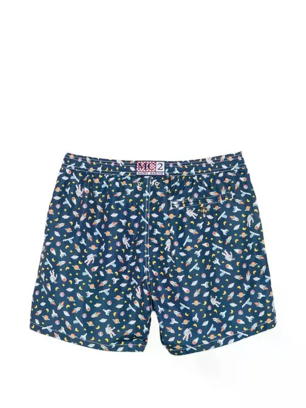MC2 SAINT BARTH Astronaut Print Swim Shorts