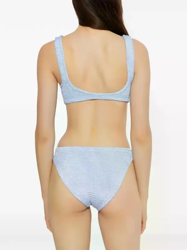 PARAMIDONNA Salma Crinkle-effect Bikini - Blue