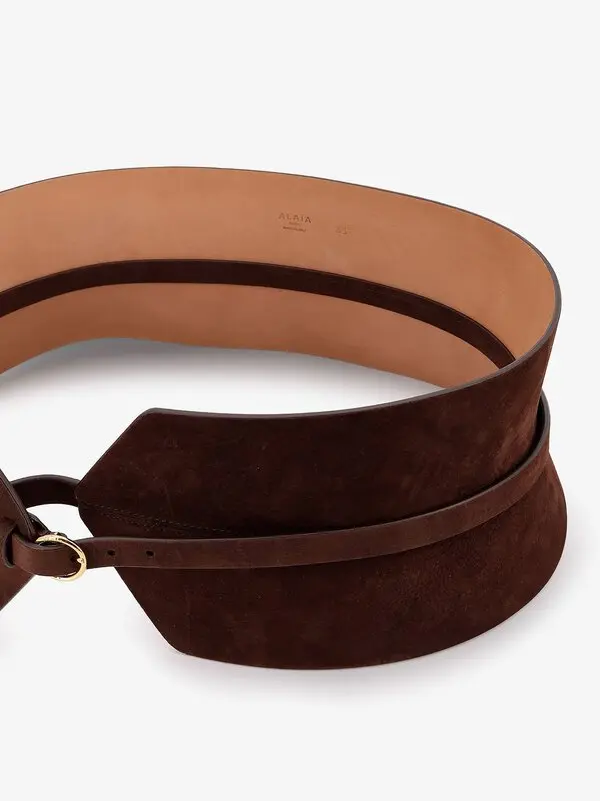 Alaïa Suede Belt With Drawstring Closure - Multicolor