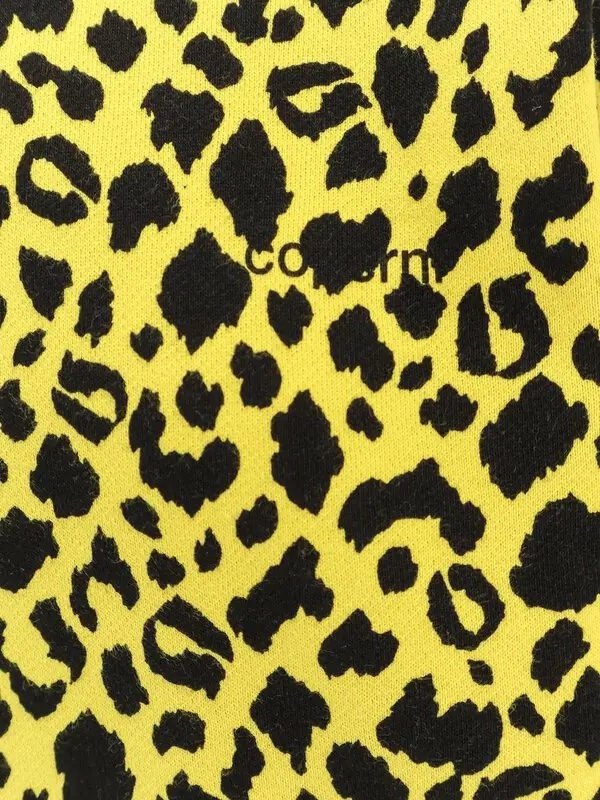 Coperni Hooded Cotton Sweatshirt With Animal Print