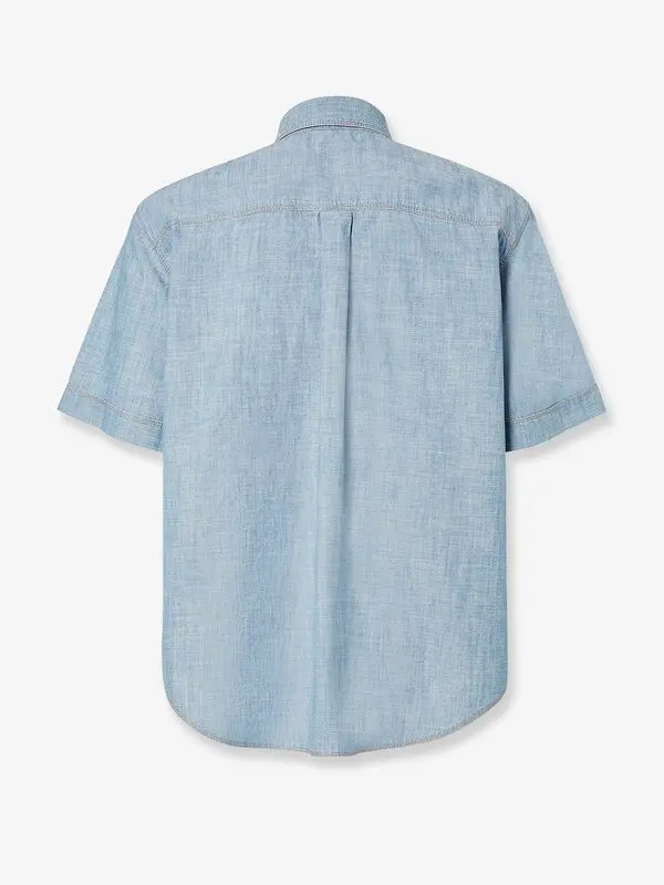 Fendi Cotton Shirt With Denim Effect - Multicolor