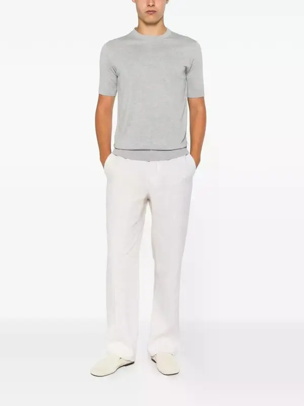 FERRANTE Short-sleeve Crew Neck Sweater