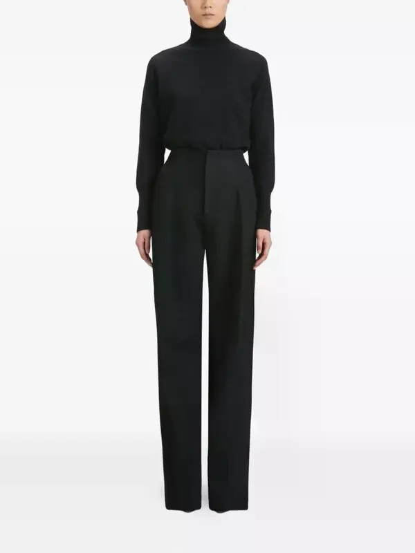 Victoria Beckham Pleated Wool Trousers