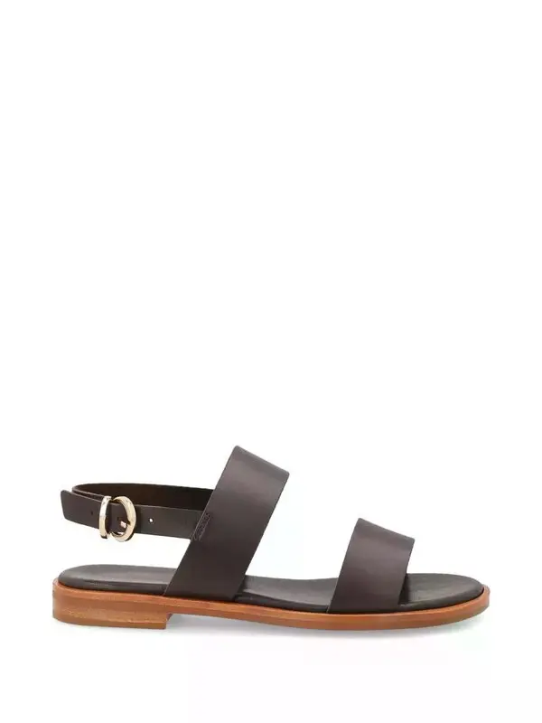 FRAU Double-strap Slingback Sandals - Brown