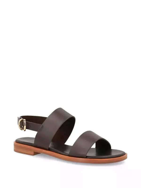 FRAU Double-strap Slingback Sandals - Brown