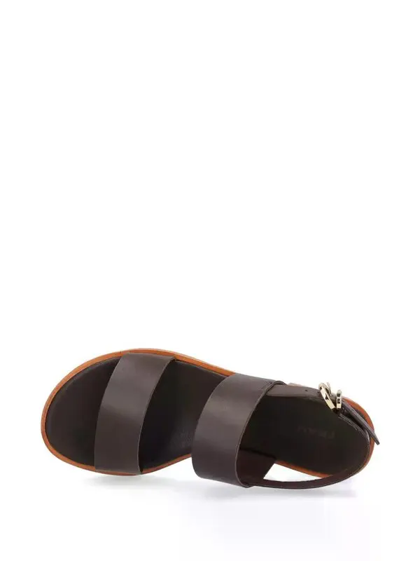 FRAU Double-strap Slingback Sandals - Brown