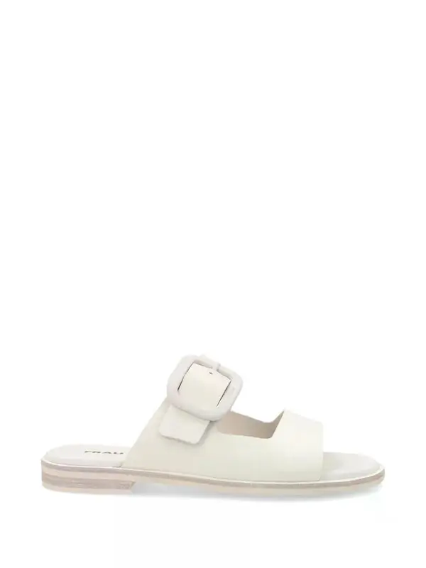 FRAU Buckled Leather Sandals - Neutrals