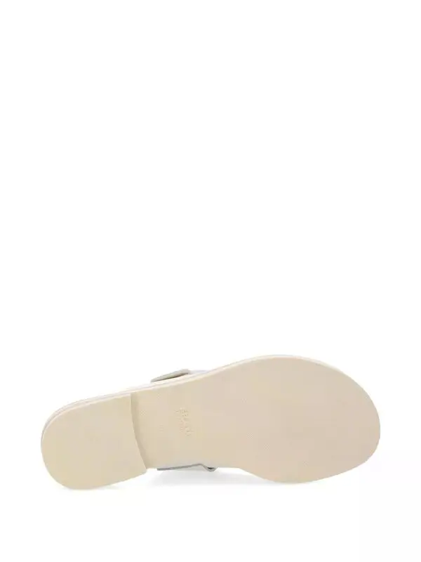 FRAU Buckled Leather Sandals - Neutrals